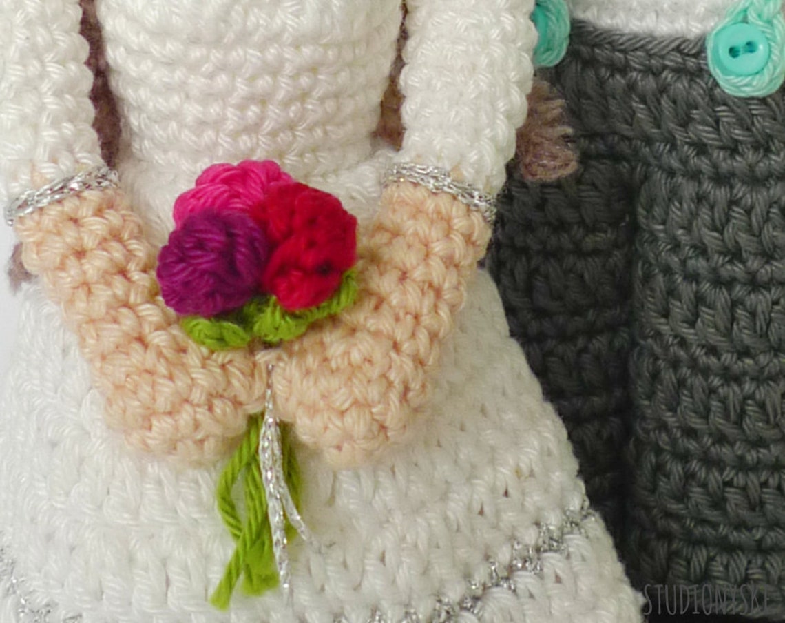 Wedding Couple Crochet Pattern Bride and Groom Amigurumi Dolls | Etsy