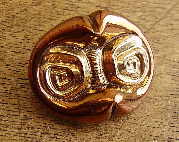Vintage Bronze Art Glass Orplid / Bimini Button Lucie Rie Interest ...
