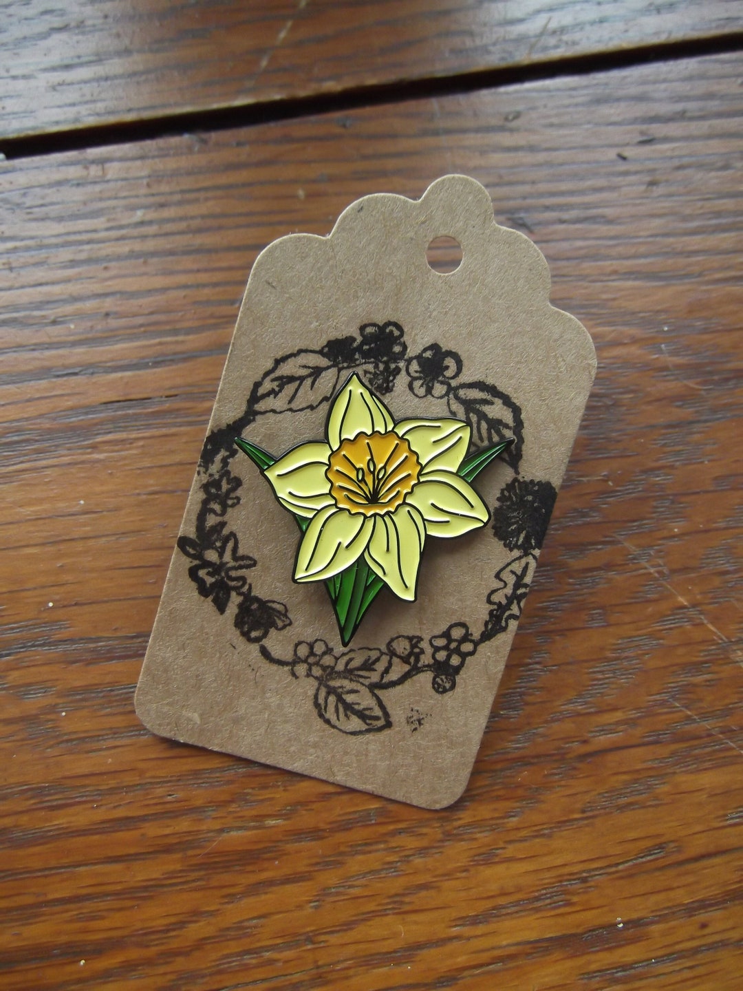Daffodil Enamel Pin Badge - Etsy