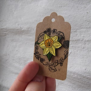 Daffodil Enamel Pin Badge - Etsy