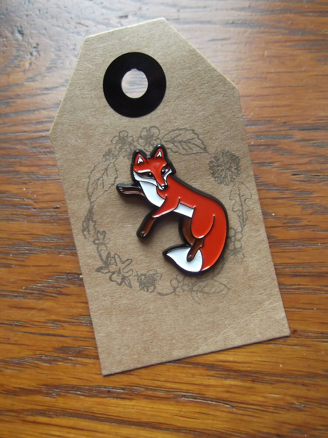 Soft Enamel Fox Pin Badge Wildlife Pin Brooch Red Fox - Etsy UK
