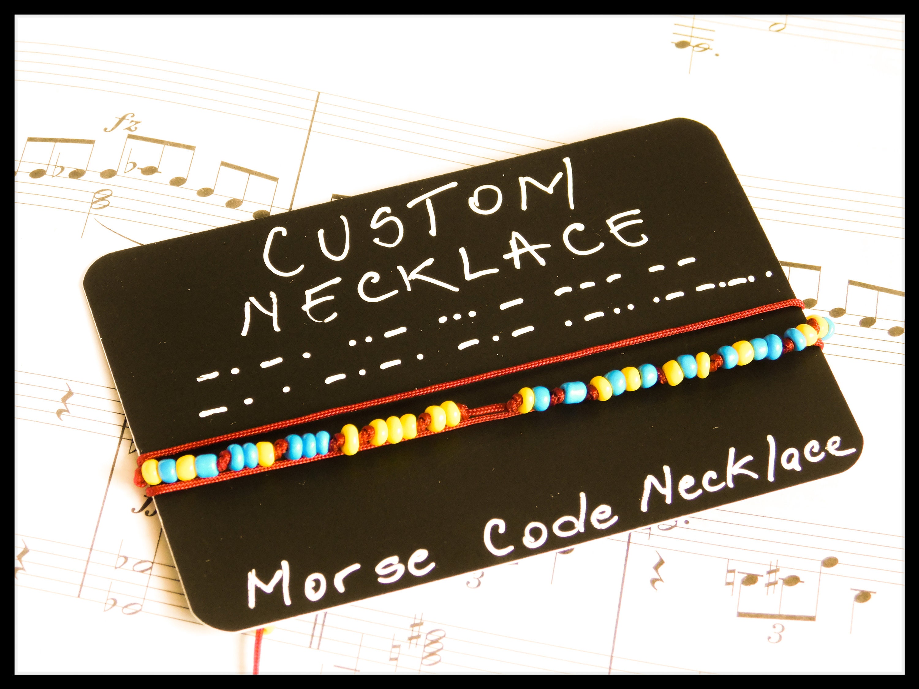 CUSTOM Morse Code Necklace – Customized Necklace - Women Men – Custom ...