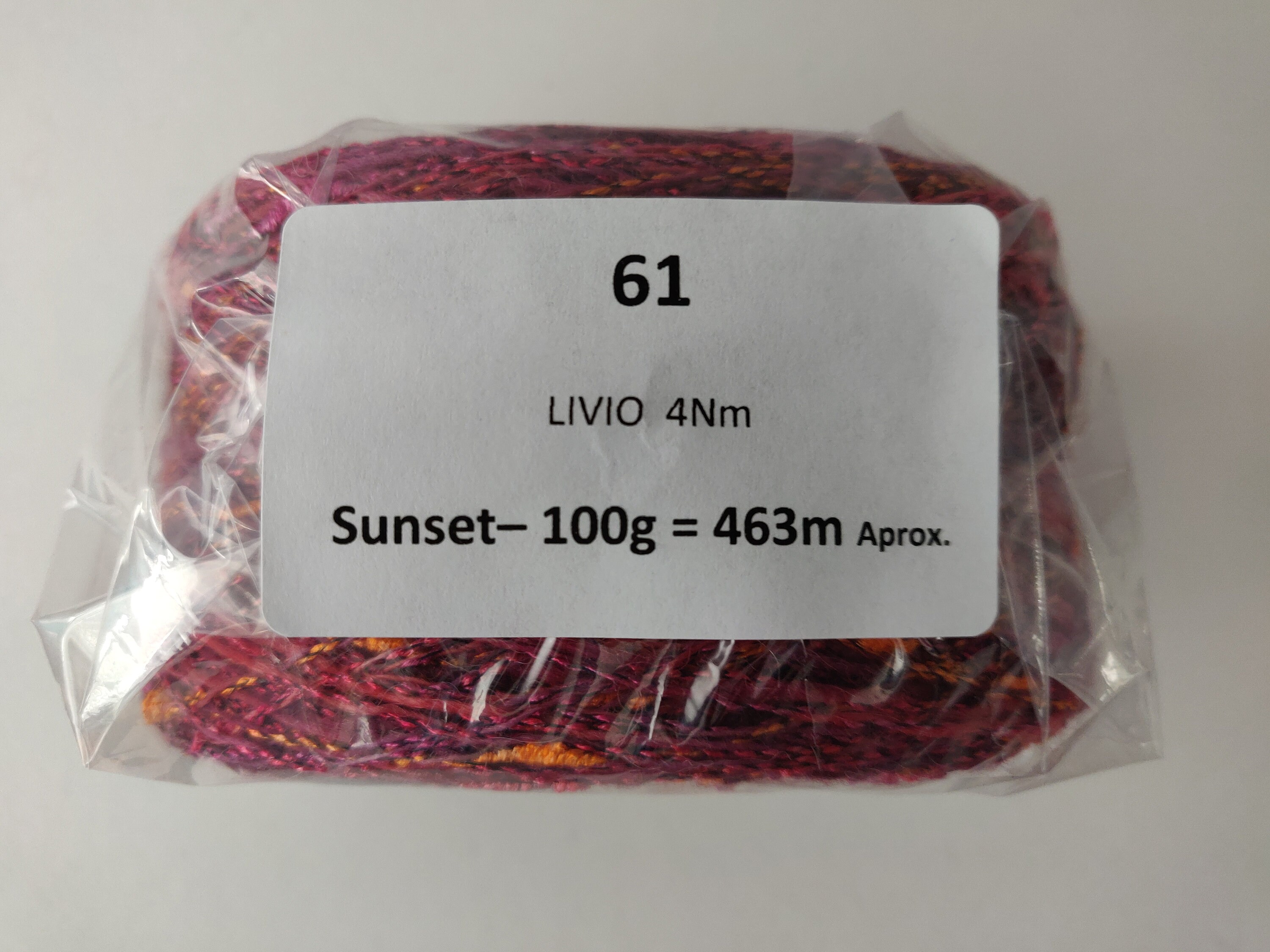 Slub Knop Yarn, 100g bolas Sunset, Rosa, Naranja, oro, mezcla de ...