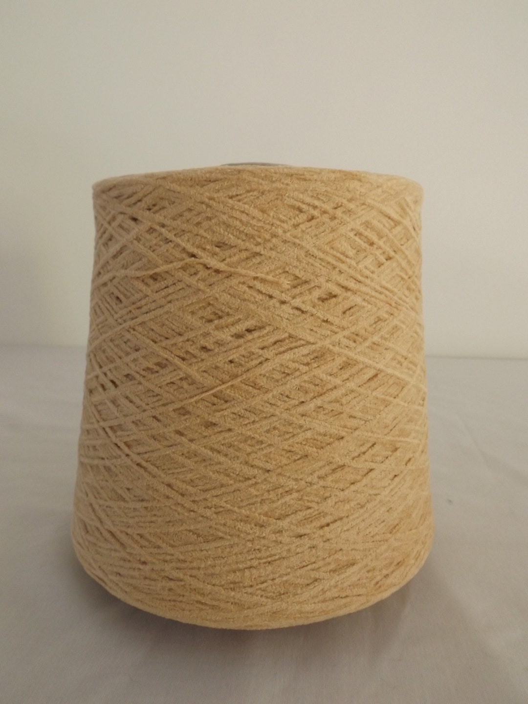 Hilo, Algodón Chenilla 980g Cono/Paquete Trigo, Beige, Crema, suave y ...