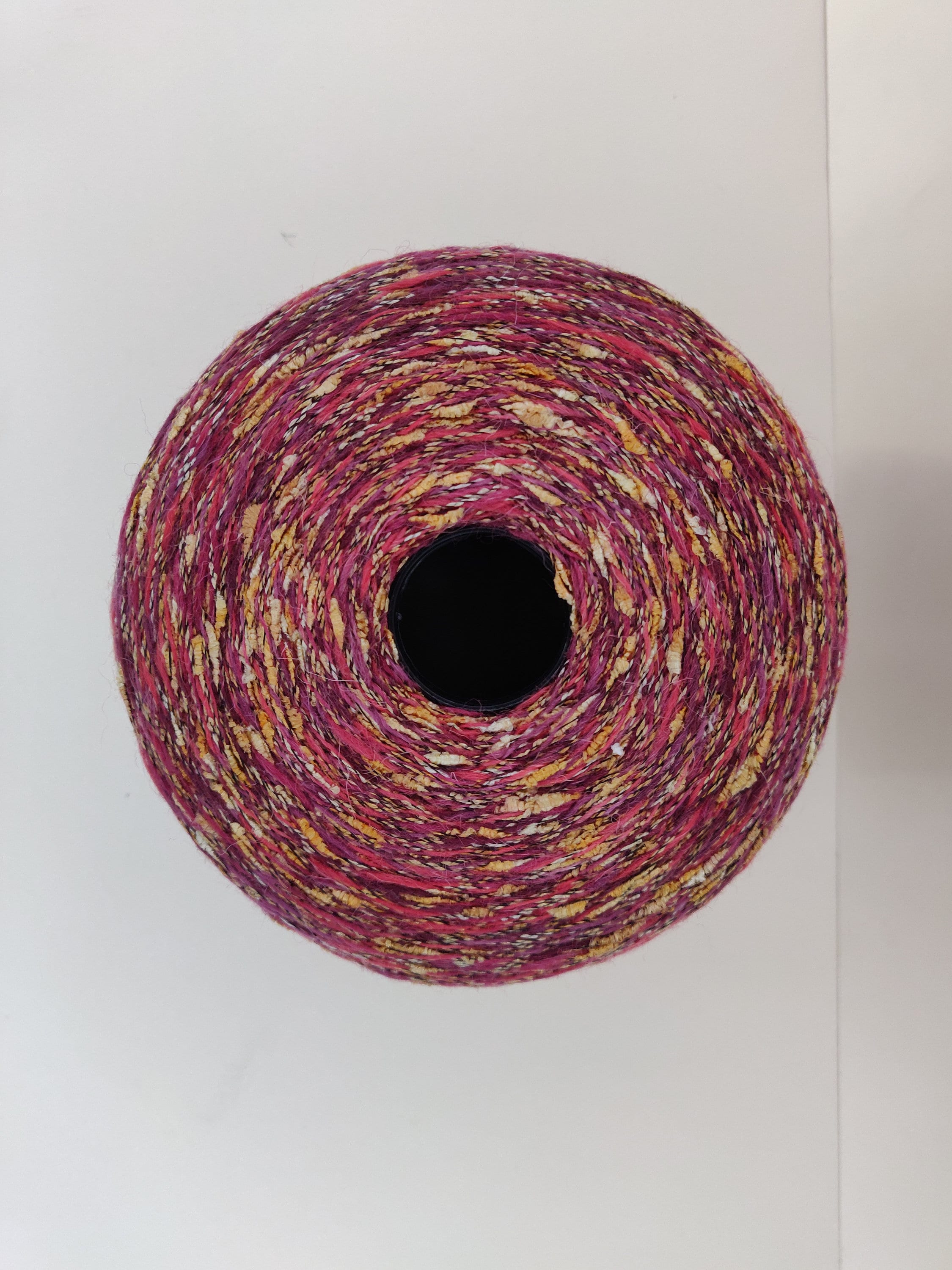 Slub Knop Yarn, 1294g Full Cone Coral, Orange, Gold, Pink Colour Mix ...