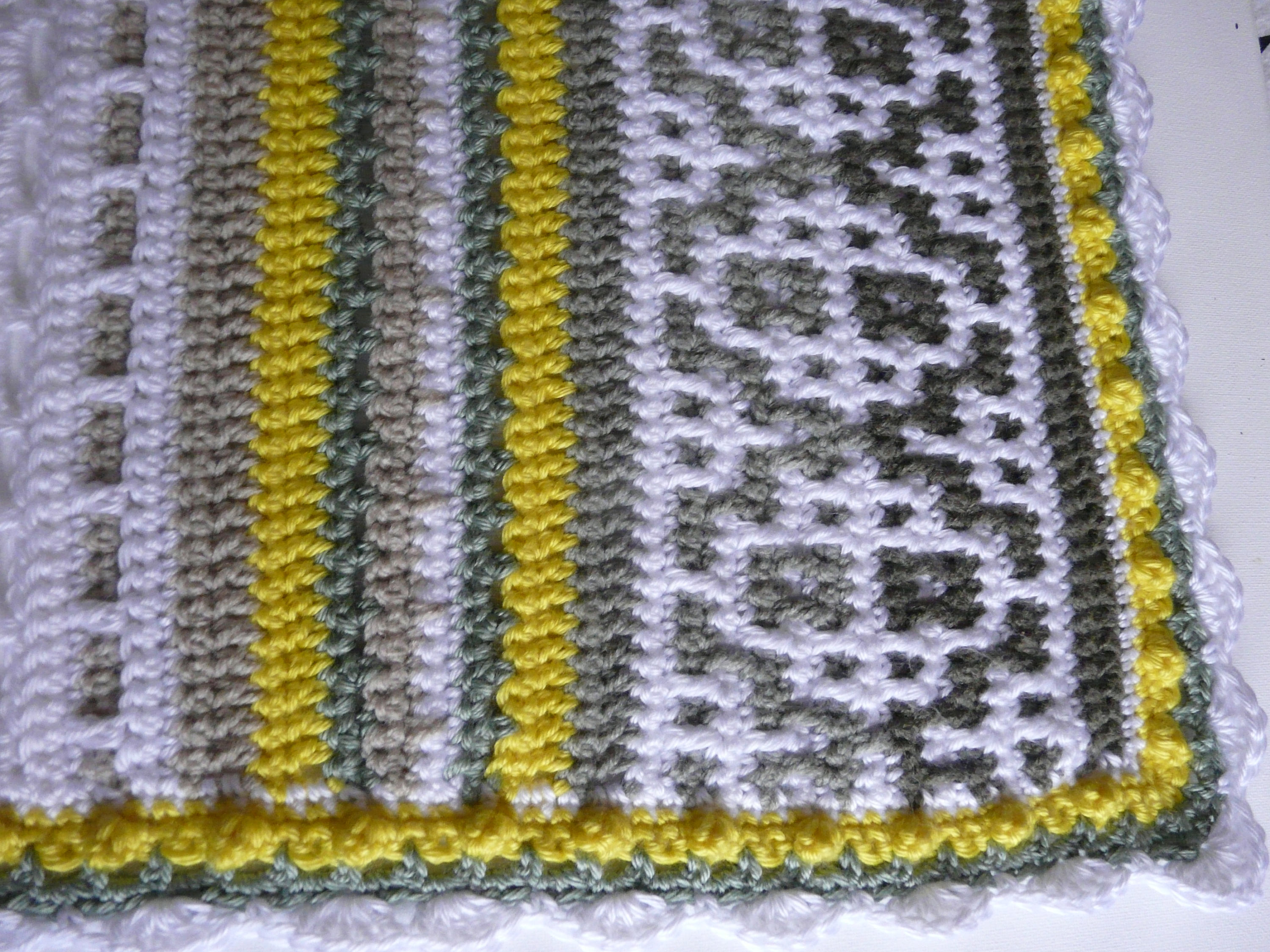 English Dutch Crochet Pattern Mosaic Blanket / Throw - Etsy