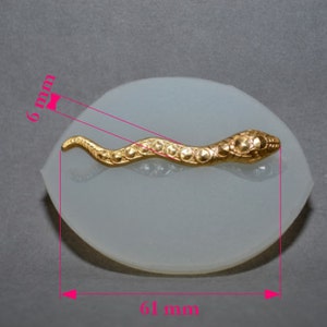 SNAKE SILICONE MOULD Wax Resin Clay Fimo Polymer Clay - Etsy