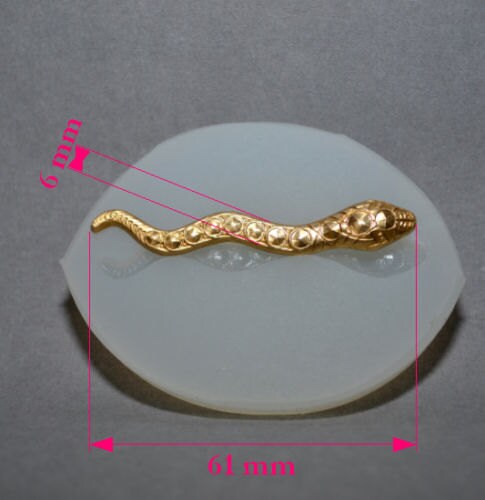 SNAKE SILICONE MOULD Wax Resin Clay Fimo Polymer Clay - Etsy