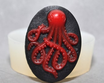 OCTOPUS SILICONE MOLD Cameo Fondant Icing Resin Fimo Polymer | Etsy