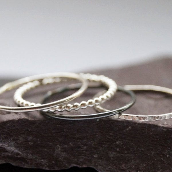 Silver Stacking Ring - Etsy