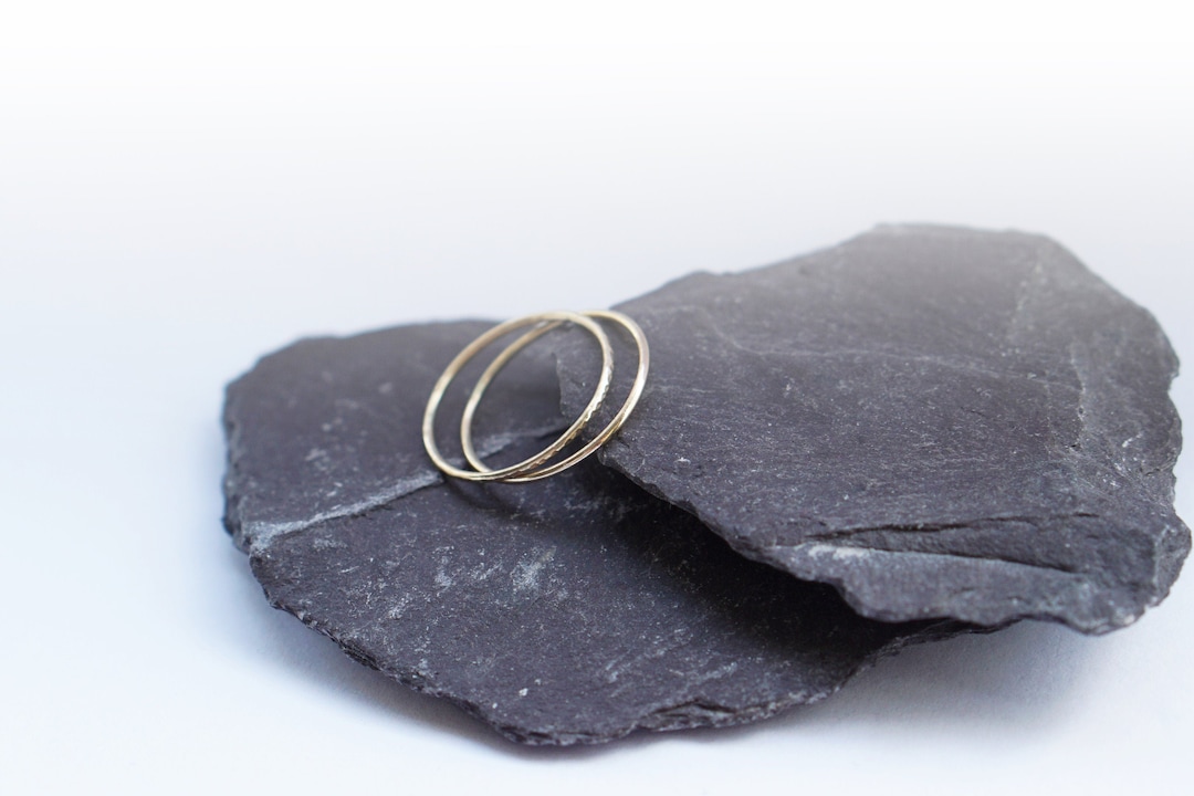 Recycled 9ct Gold Stacking Rings Set Stacking Ring, Gold, Pure Gold ...