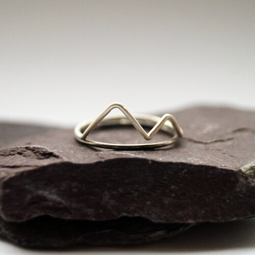 Sun Moon & Night Sky Sterling Silver Stacking Rings | Etsy UK