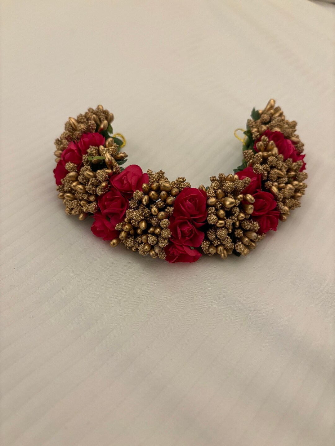 Indian Flower Gajra, Flower Veni, Gajra, Indian Bridal Hair Accessory ...