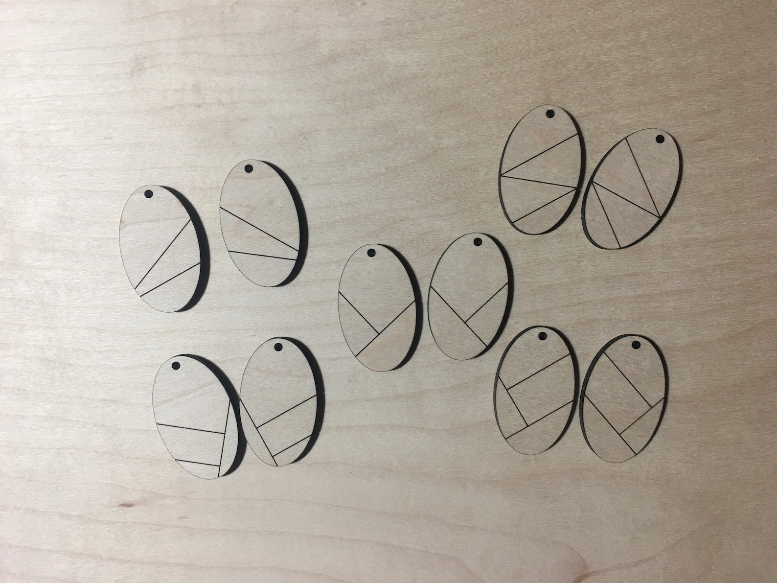 Wood Earring Blanks DIY Jewelry Unfinished Laser Cut Wood | Etsy