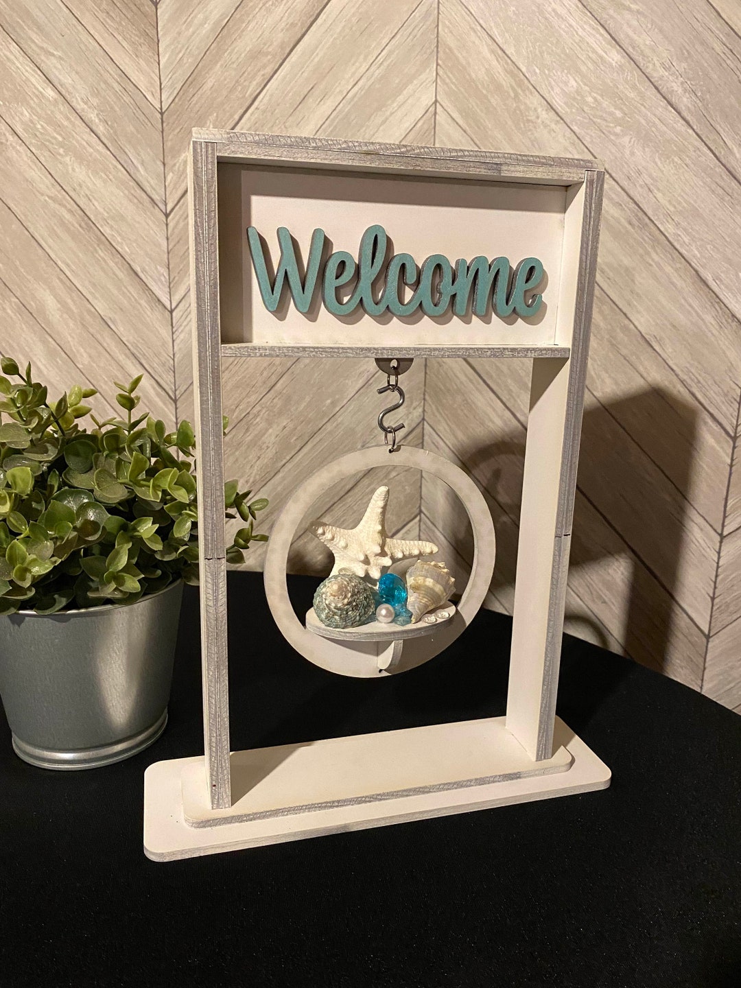 Mini Hanging Plant Welcome Sign Welcome Sign Planter - Etsy UK