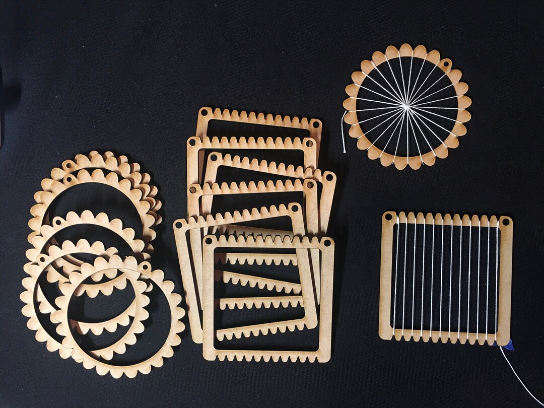 Circle and Square Small Loom | Weaving Loom | Weaving Supplies | Shape ...