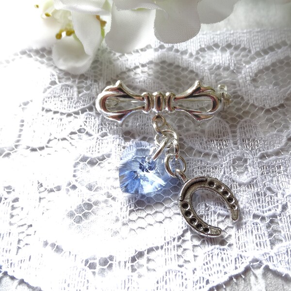 Blue Wedding Brooch - Etsy