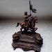 Joan of Arc Sculpture Double Inkwell and Pen Stand Bronzed Metal Signed ...