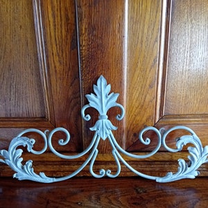 Pediment Zinc Metal Scrolls of Leaves and Foliage French Vintage Decor - Etsy