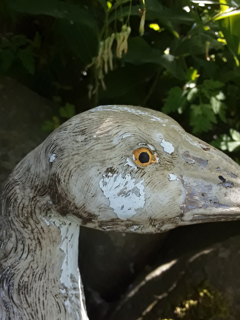Goose Statue Garden Ornament Geese Decor French Vintage 1950s - Etsy