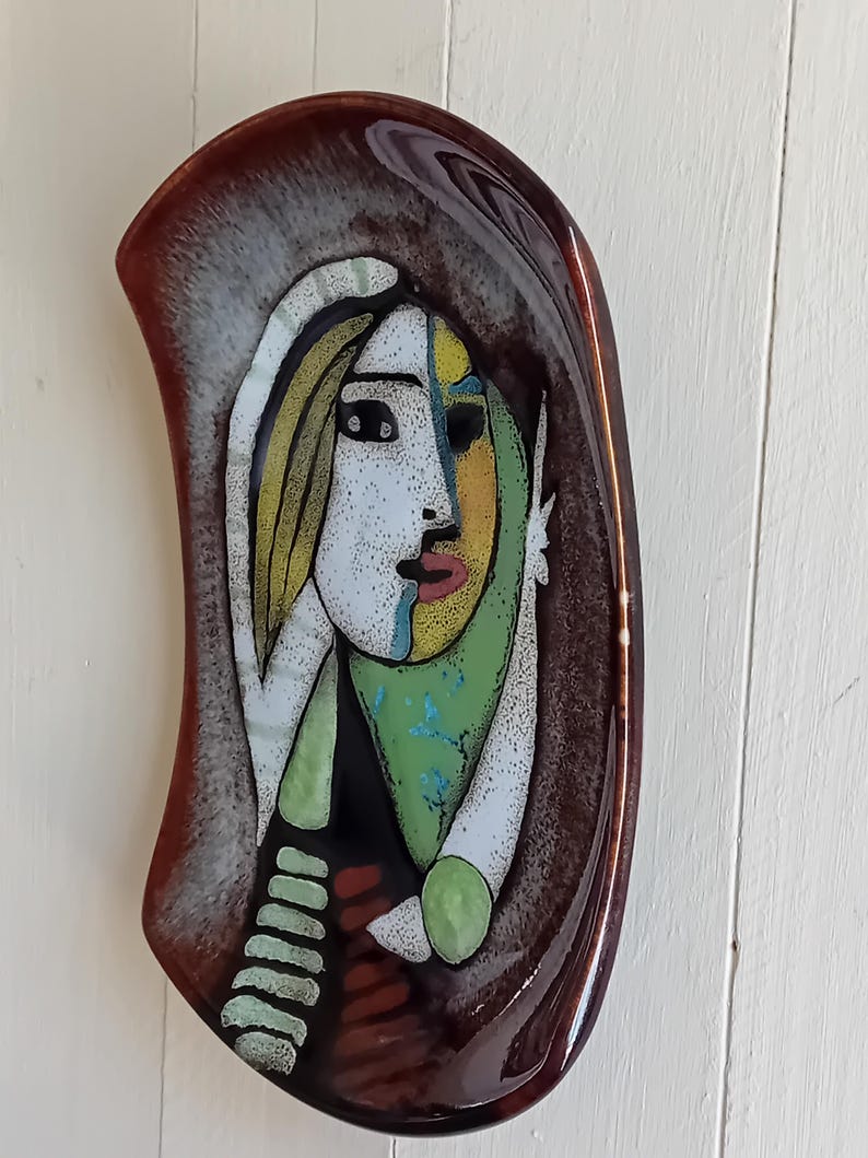 Picasso Style Wall Plate Modern Art Collectible - Etsy