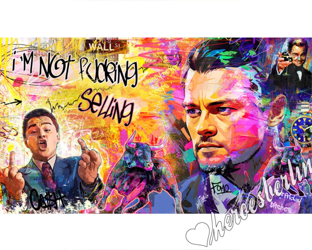 Leinwand Pop Art | Wolf of wallstr Caprio | Bild | Kunst | Contemporary ...