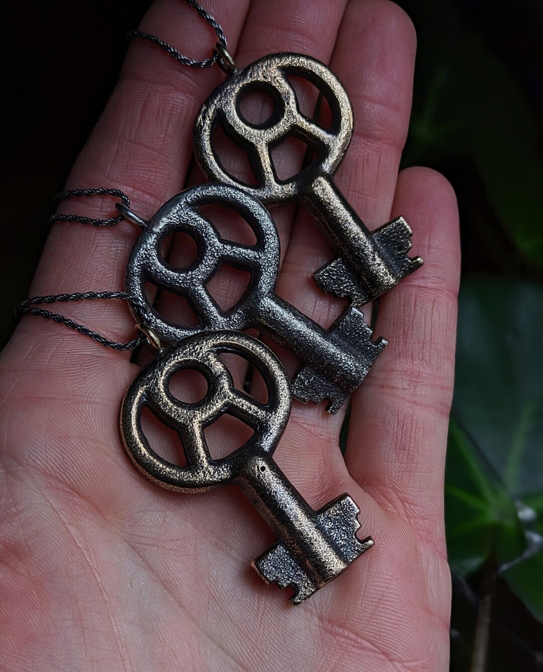 Sand Casted Key Necklace - Etsy