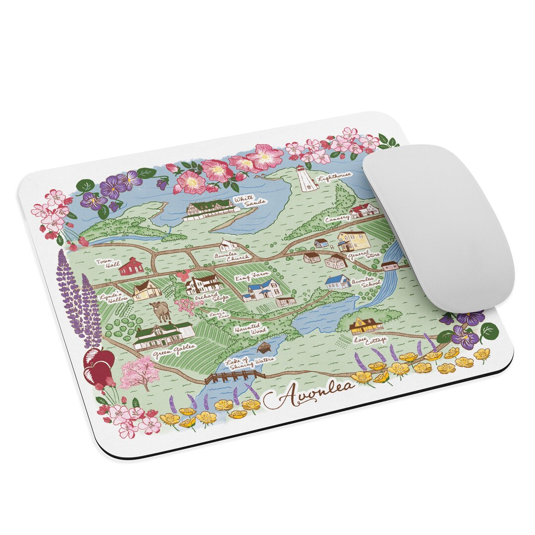 Avonlea Illustrated Map Mouse Pad - Etsy