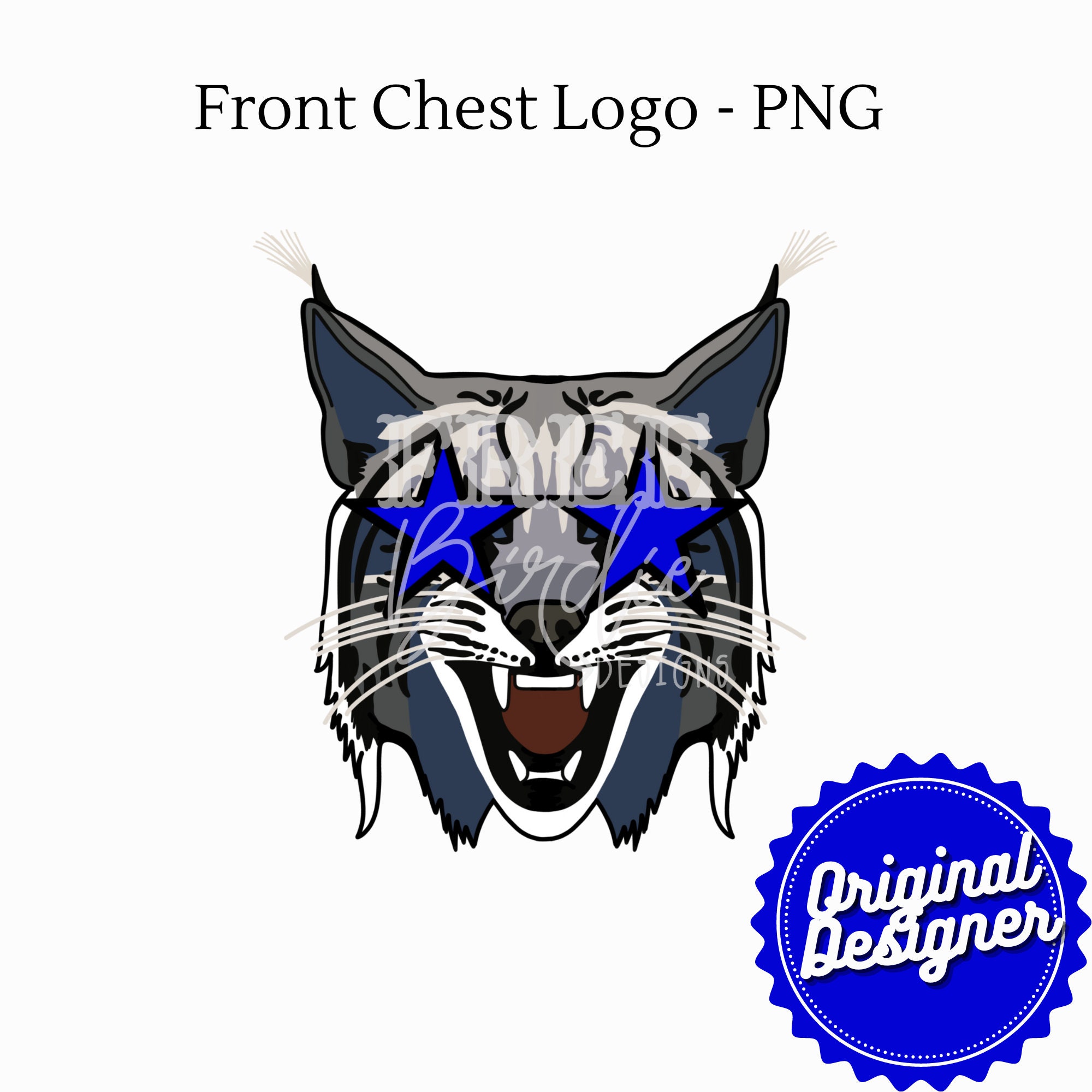Bobcats School Spirit Design; Bobcat Logo Star Eyes; Bobcat PNG Erath ...