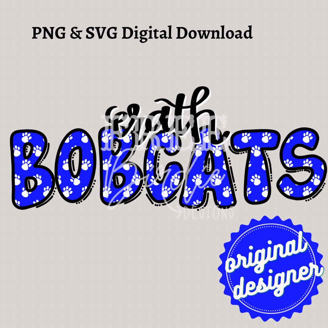 Erath Bobcats Digital Design PNG and SVG Download; Louisiana Southern ...
