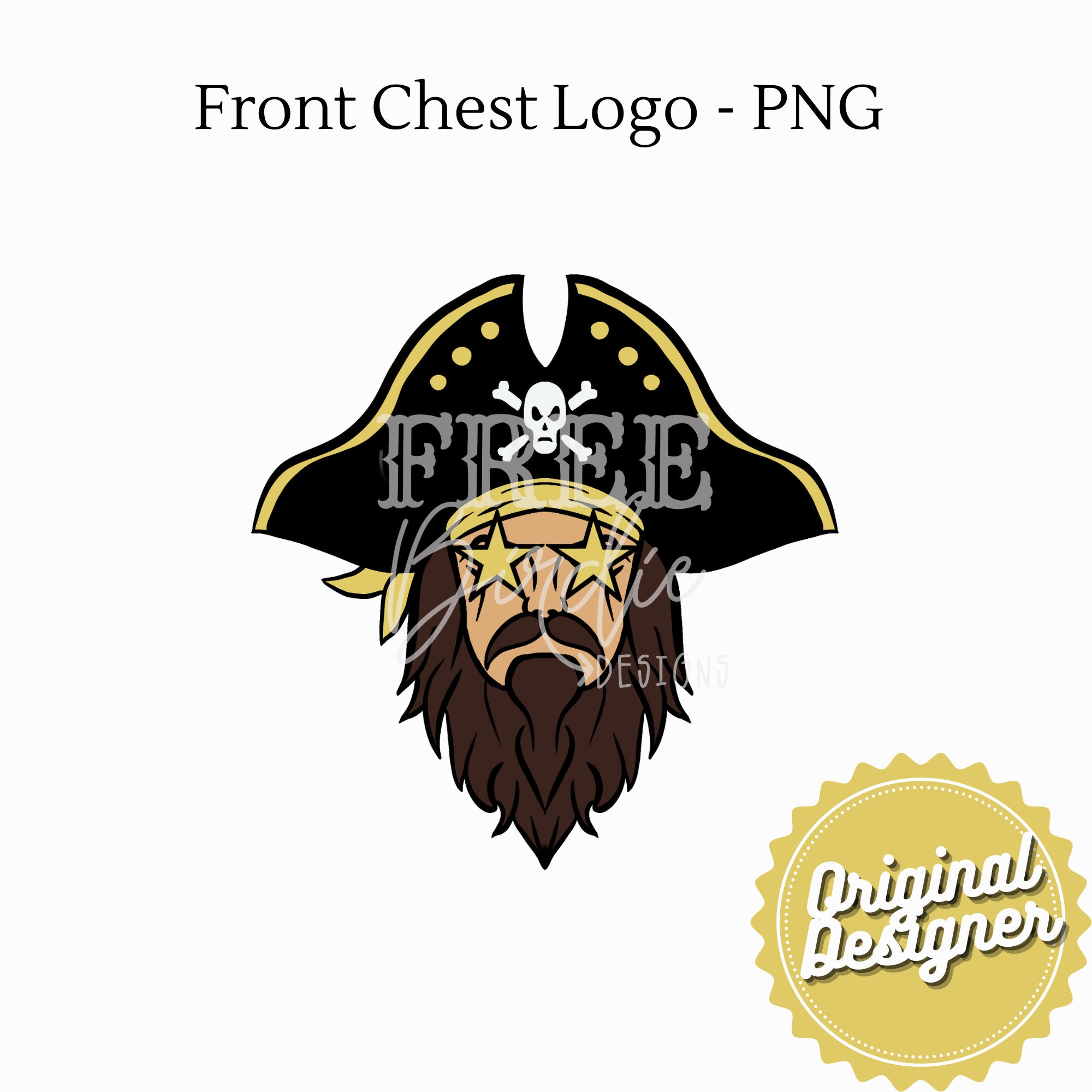 Geaux Pirates Retro Design; Pirate Mascot Logo Star Eyes; Pirate PNG ...