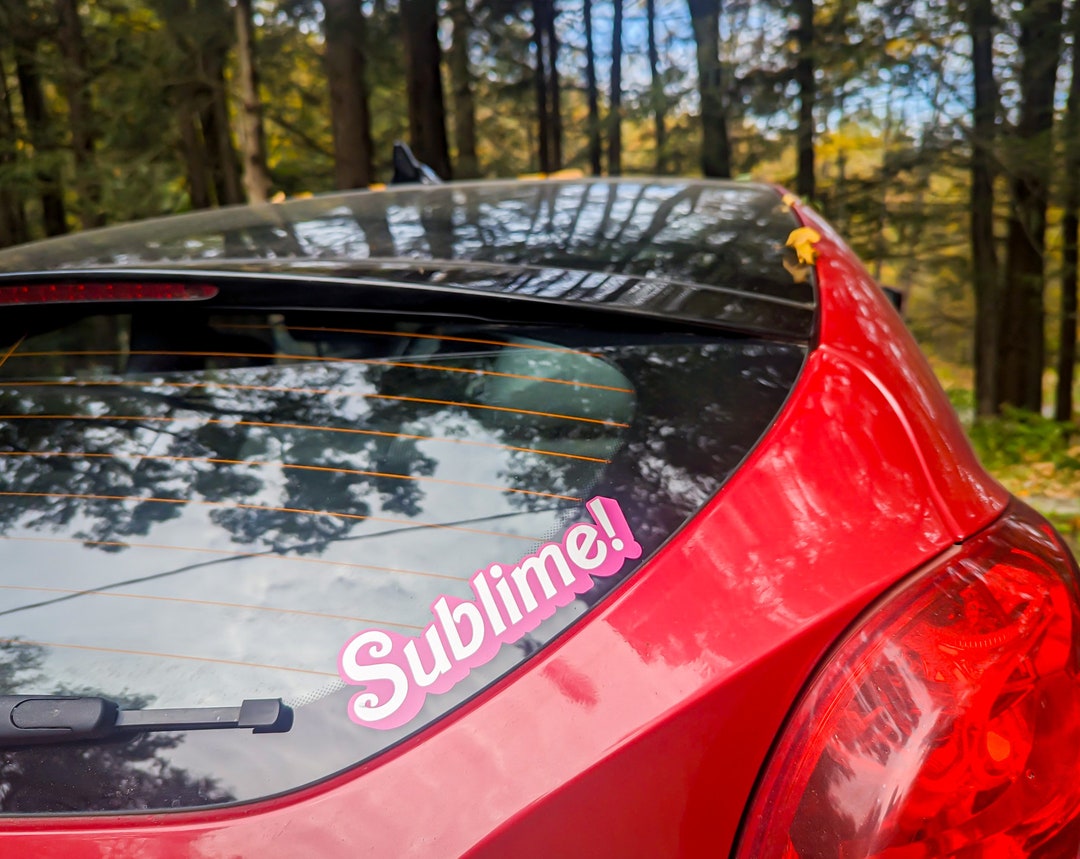 Vinyl Barbie Movie Quote: sublime Pink and White Sticker - Etsy