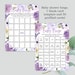 Lavender Purple Baby Shower Game Package Flowers Instant - Etsy