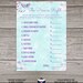 Mermaid Baby Shower Game Package Bingo Price is Right Whats in Your ...