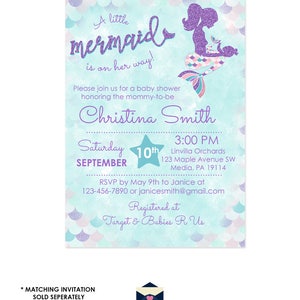 Mermaid Baby Shower Game Package - Bingo - Price is Right - Whats in ...