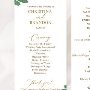 Winter Wedding Program Template Christmas Wedding Program Instant Download and Edit Today ...