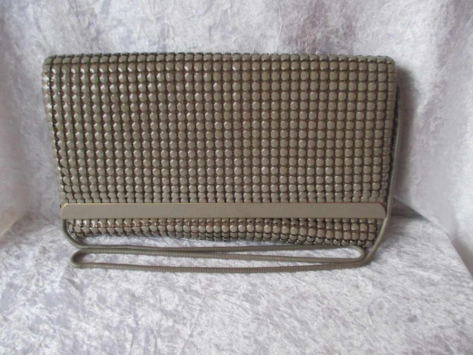 Vintage Metal Mesh Handbag With Snake Chain Mesh Bag Painted | Etsy