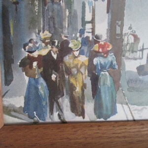 Vintage Watercolor Print, CC Beall Chinatown, San Francisco, 1900 ...