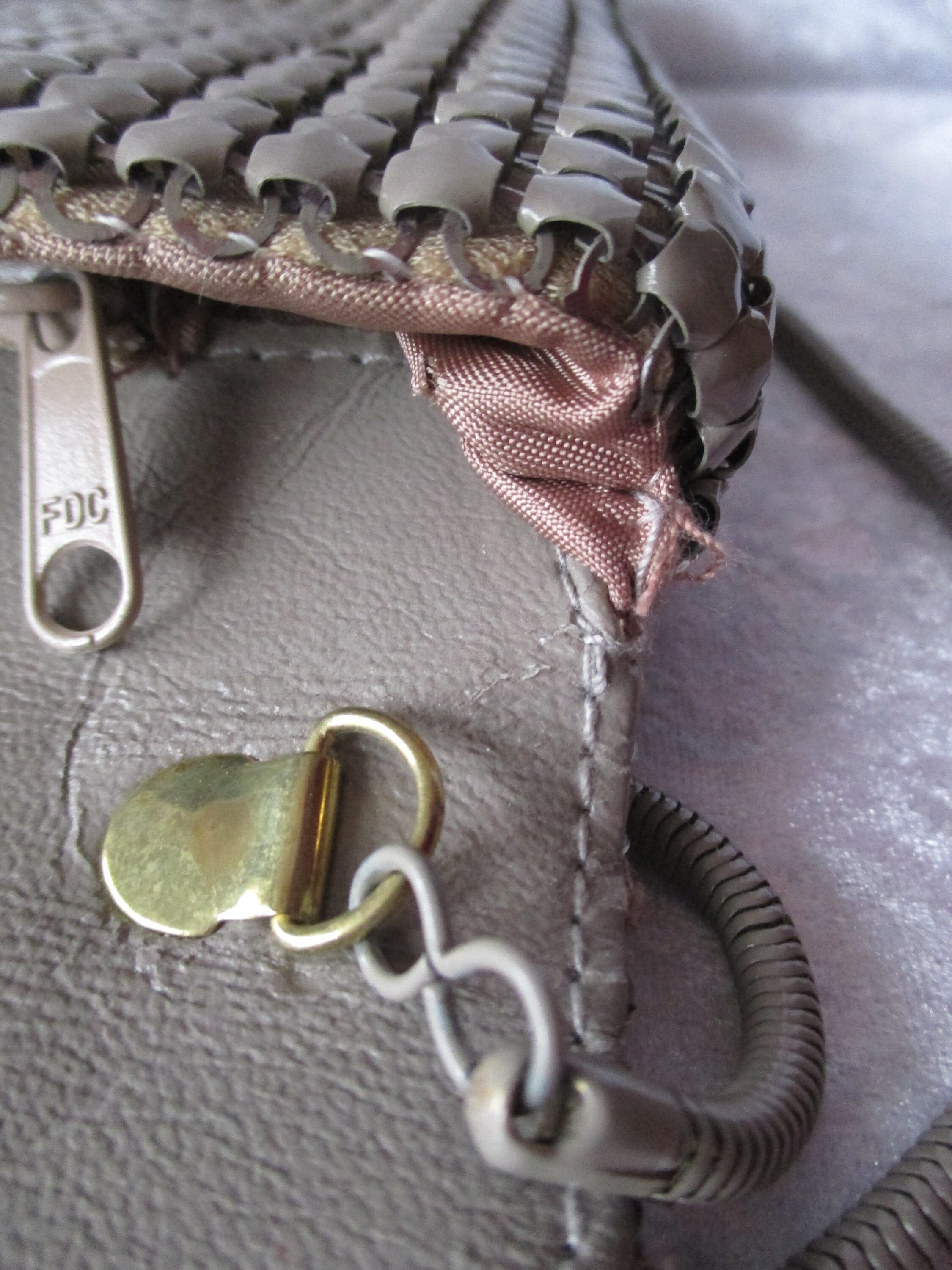 Vintage Metal Mesh Handbag With Snake Chain Mesh Bag Painted | Etsy