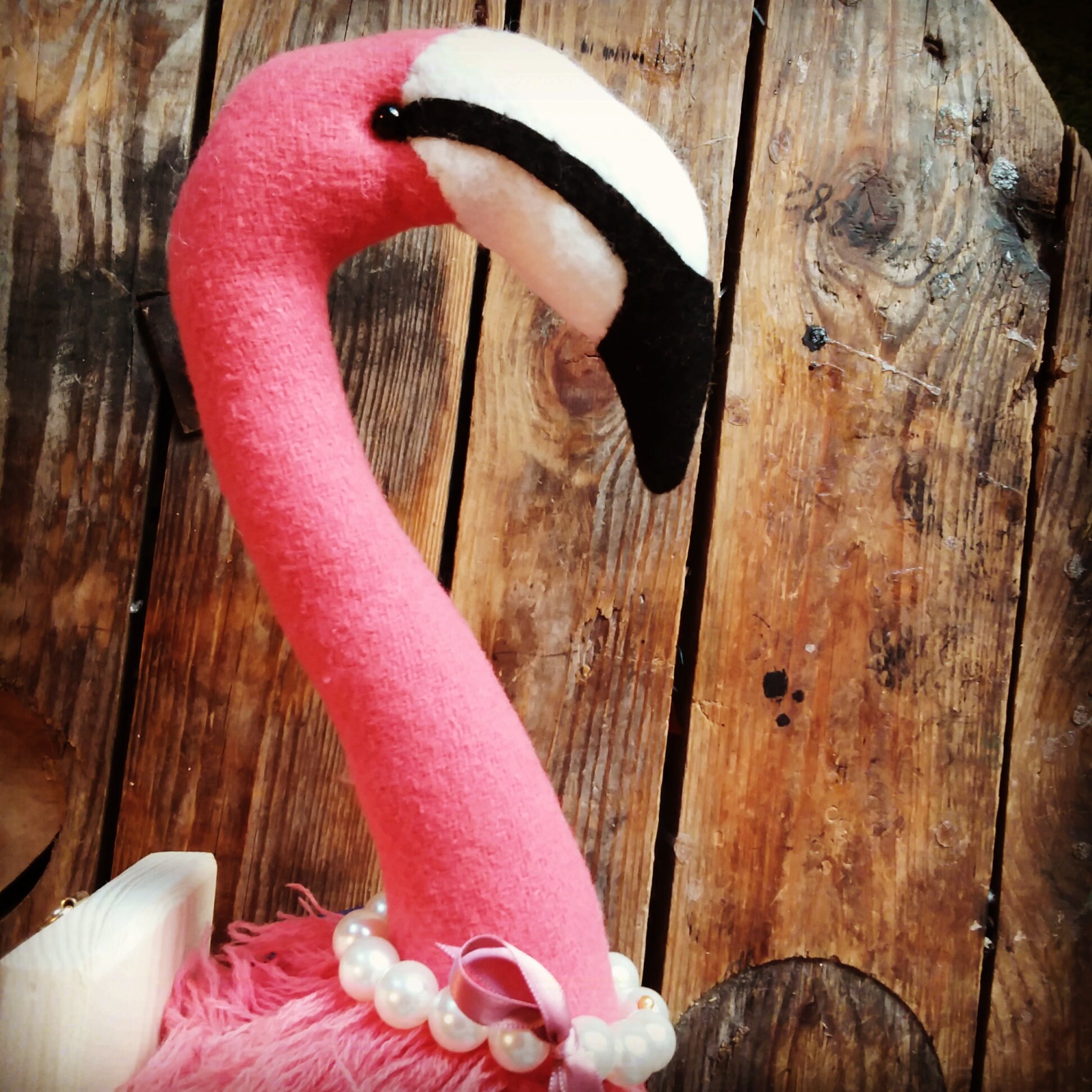 Flamingo wall plaque hot pink | Etsy