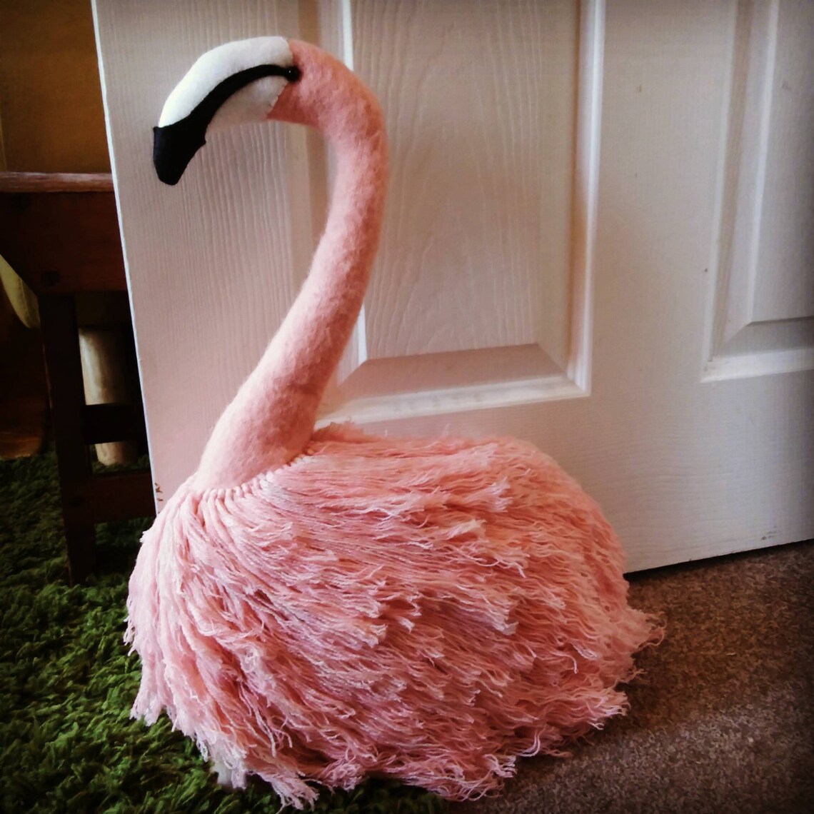 Flamingo Doorstop - Etsy