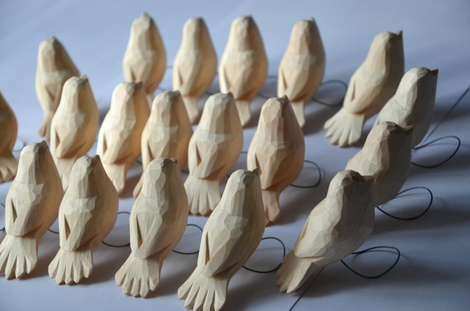 Hand Carved Wooden Bird - Etsy UK