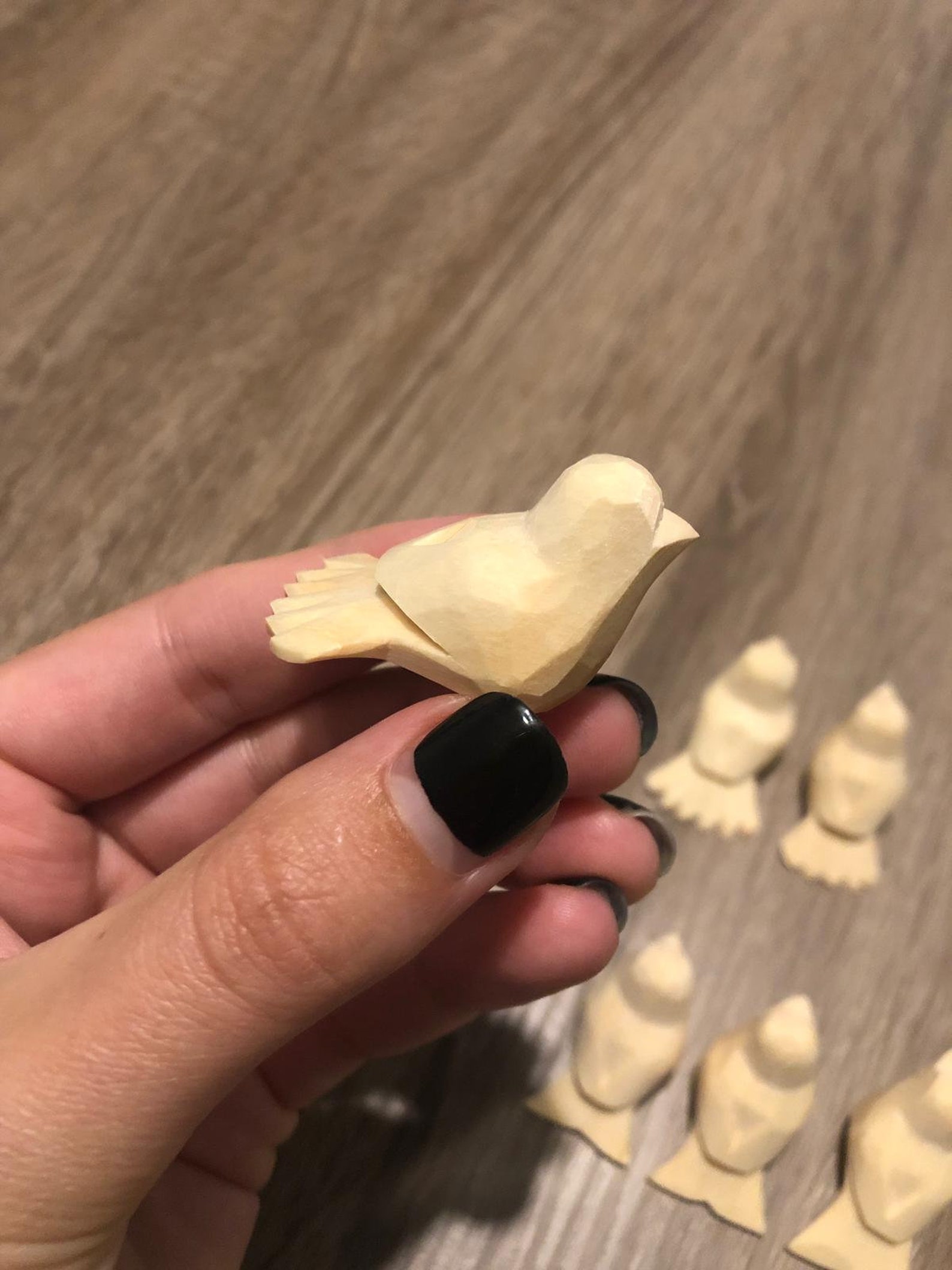 Set of 30 Small Hand Carved Wooden Birds - Etsy