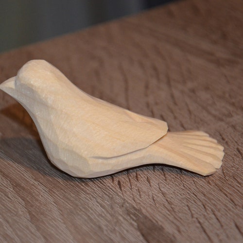 Hand Carved Wooden Birds | Etsy