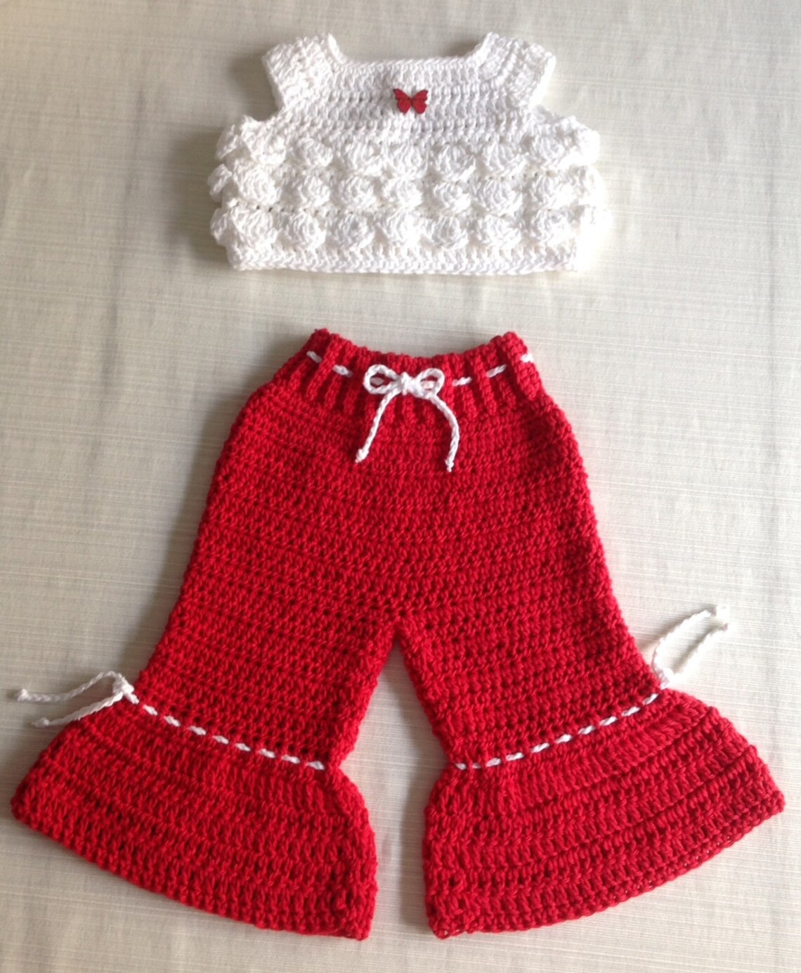 Crochet Top and Bell Bottoms PATTERN 12-18 Months - Etsy