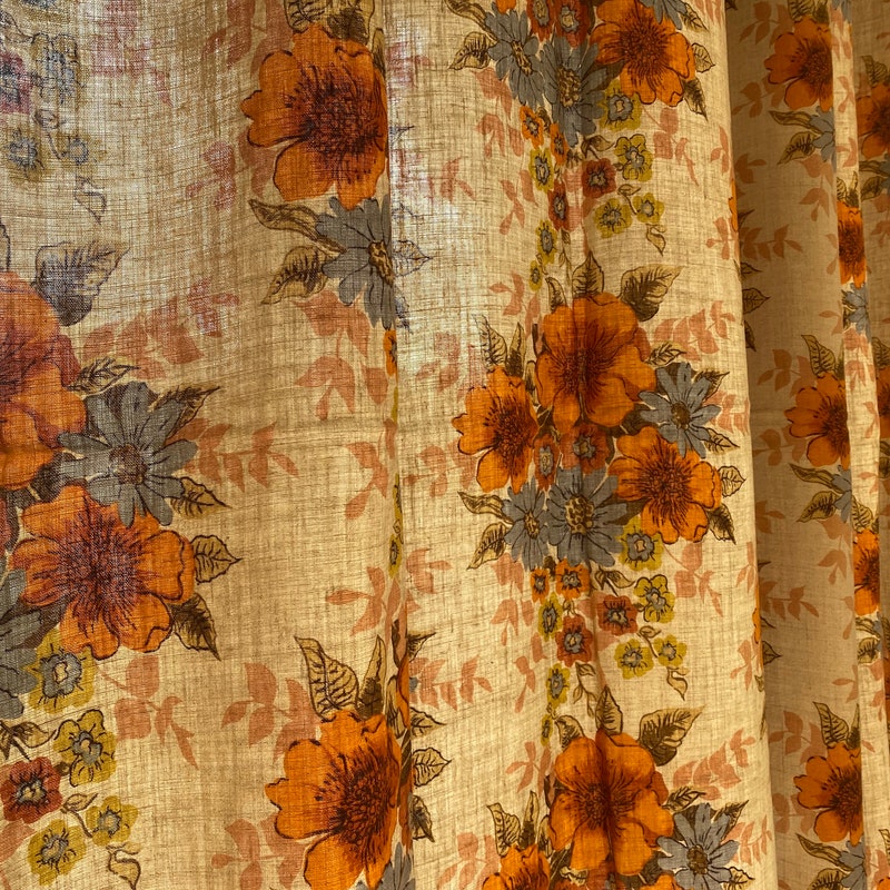 1970s Curtains - Etsy