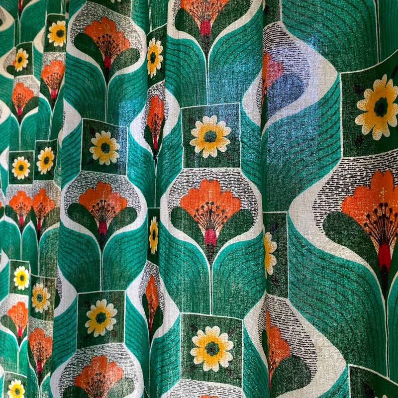 Colorblock Curtains - Etsy