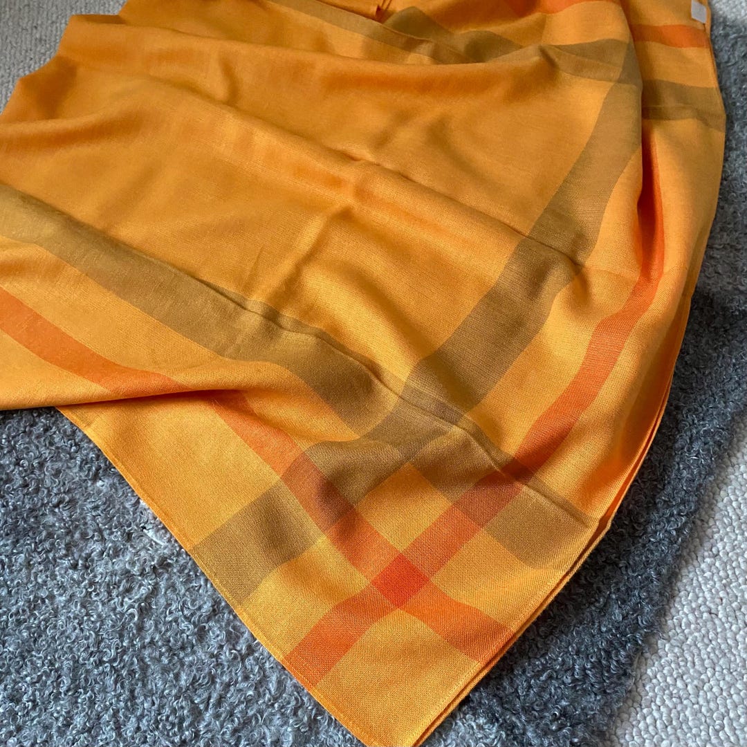 Scandinavian Vintage Finlayson Tablecloth Orange Acrylic Wool, Nordic ...