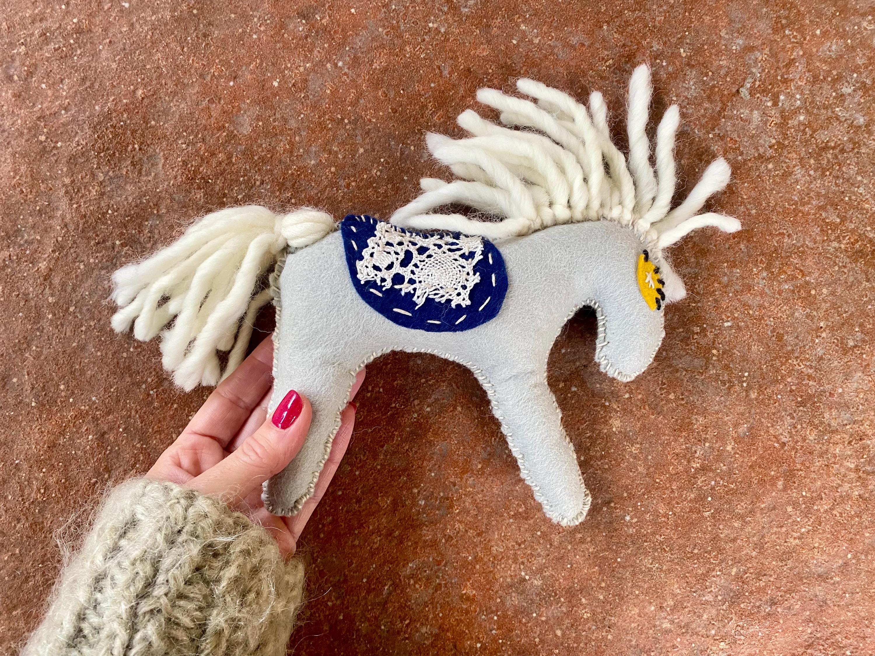 Easy Sewing Felt Horse Pattern Hand Sewed Felt Animal PDF Pattern Felt ...
