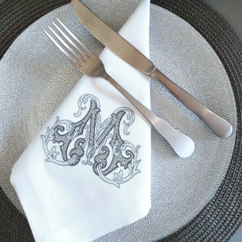 Embroidered Napkins - Etsy